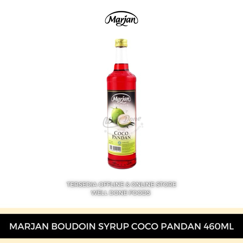 Jual Marjan Boudoin Syrup Coco Pandan 460ml | Shopee Indonesia
