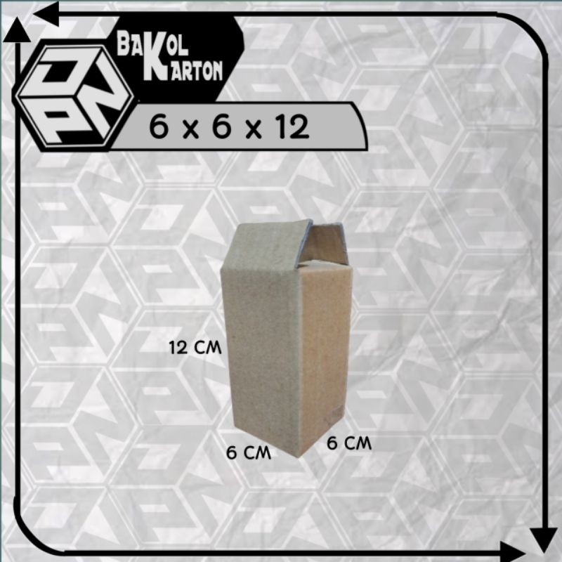 Jual Kardus Packing 6x6x12 , Kardus Box polos ,Kardus Packing | Shopee ...