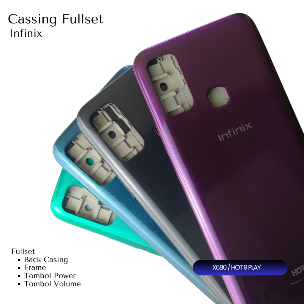 Jual Housing Infinix Hot 9 Play / Kesing Hot 9 Play / Casing Infinix Hot 9 Play X680 Kesing ...