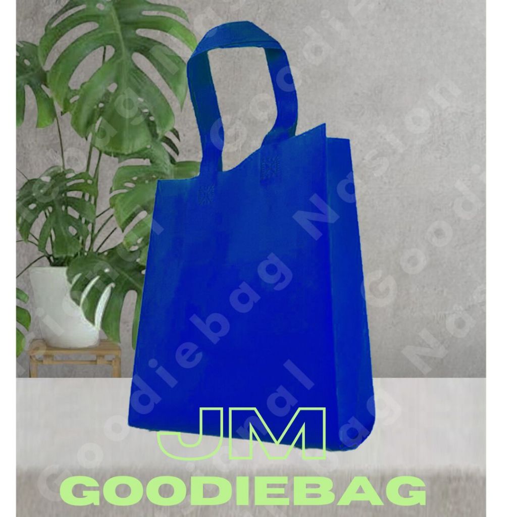 Jual Tas spunbond HLS goodie bag 25x35 x8 cm 65GSM ,tas kain belanja,souvenir,promosi,tas ultah ...