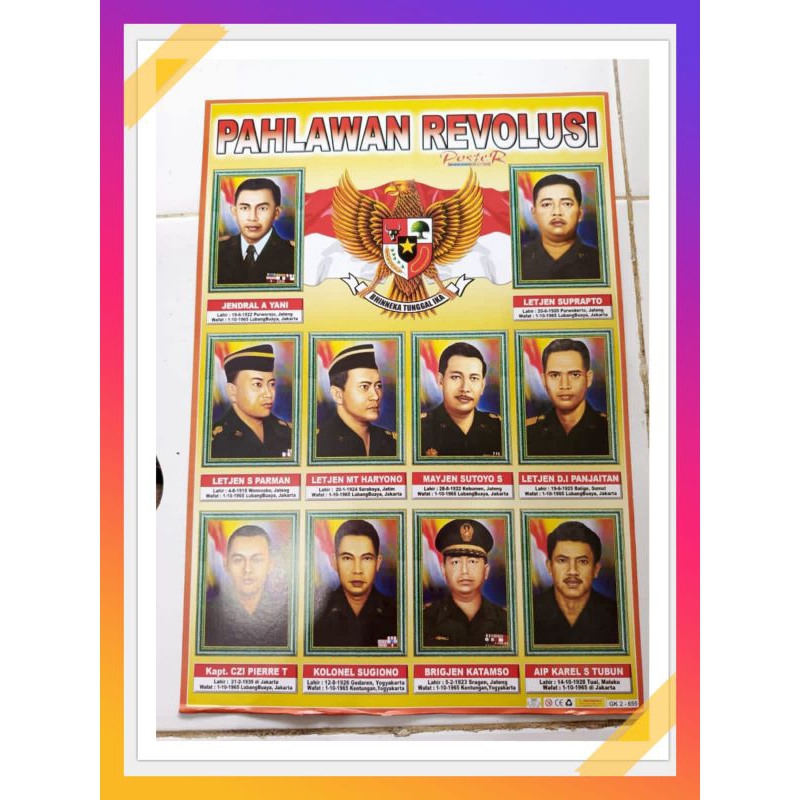 Jual Poster Pahlawan Revolusi | Shopee Indonesia