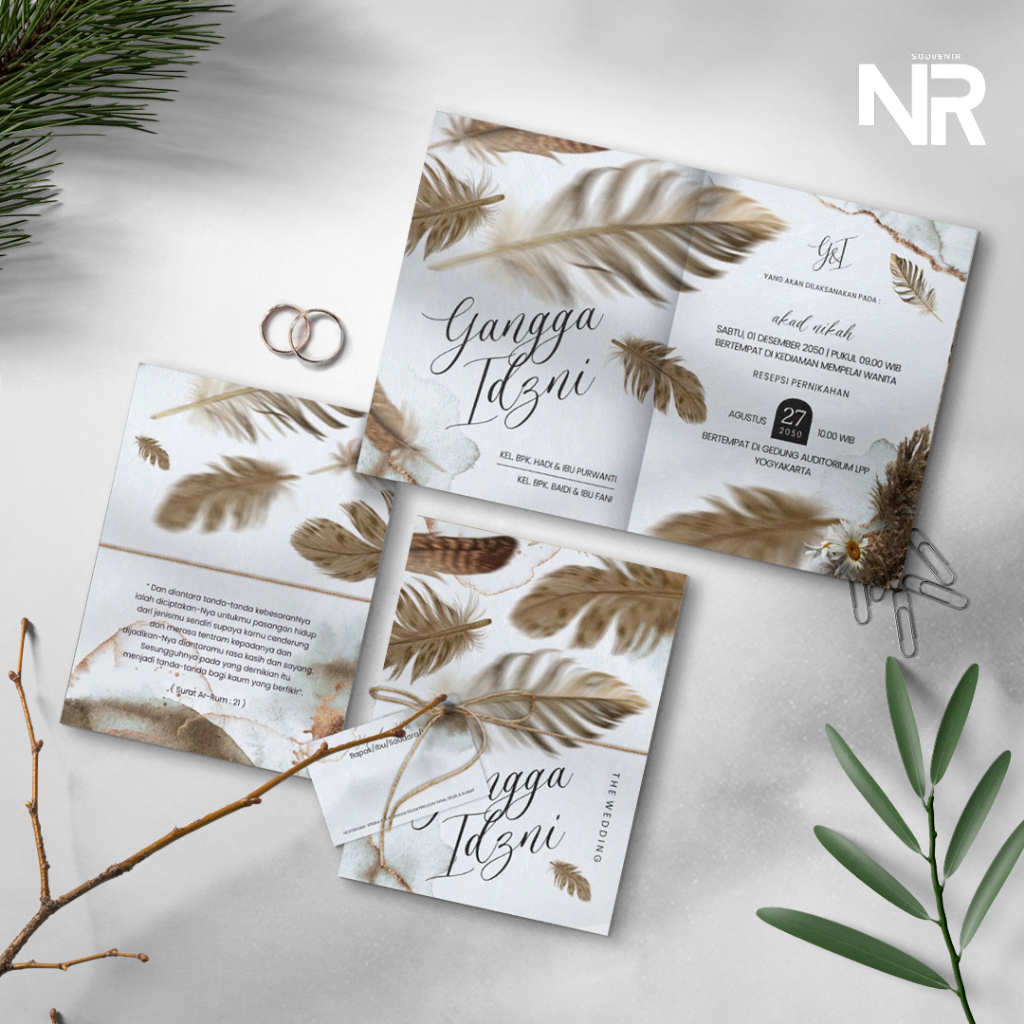 Jual Undangan Pernikahan NRCF002 - Undangan Premium - Undangan Unik ...