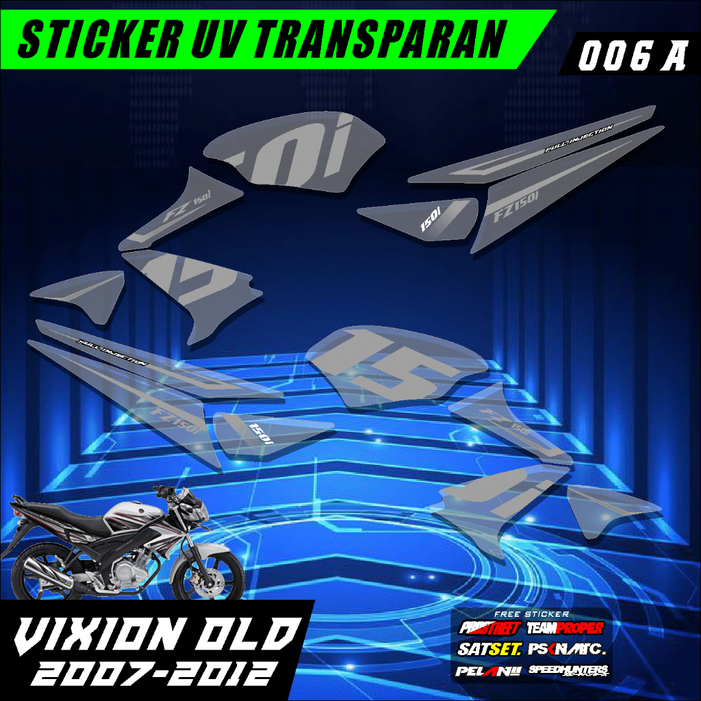 Jual Stiker Striping Transparan Vixion Old - Sticker Motor Yamaha ...