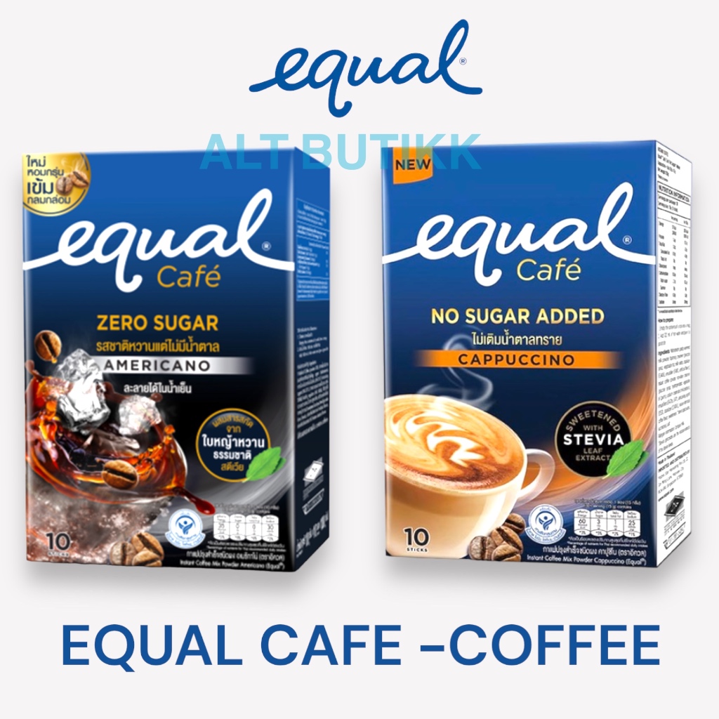 Jual EQUAL CAFE | INSTANT COFFEE MIX POWDER | NO SUGAR ADDED | KOPI EQUAL THAILAND | Shopee ...