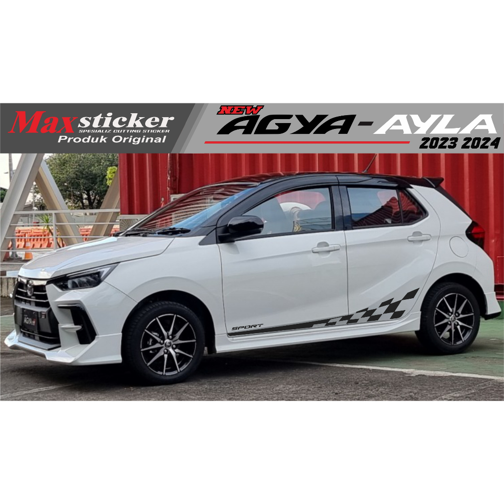 Jual Sticker list Body Samping MOBIL AGYA AYLA 2023 2024 terbaru ...