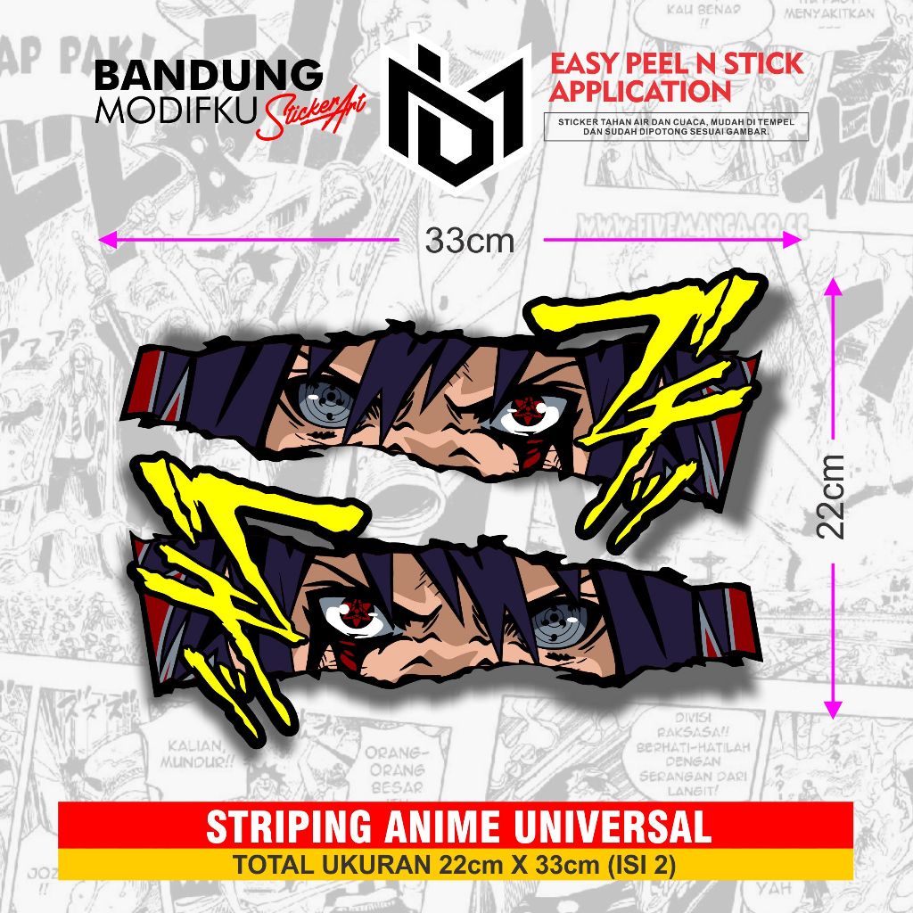 Jual STICKER MATA ANIME / STIKER MATA ANIME / DECAL MATA KIRI KANAN ...