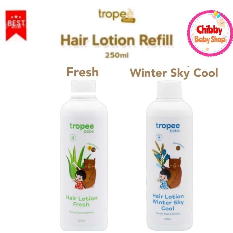 Jual Tropee Bebe hair lotion refill with Aloe vera oil dan Coconut oil ...