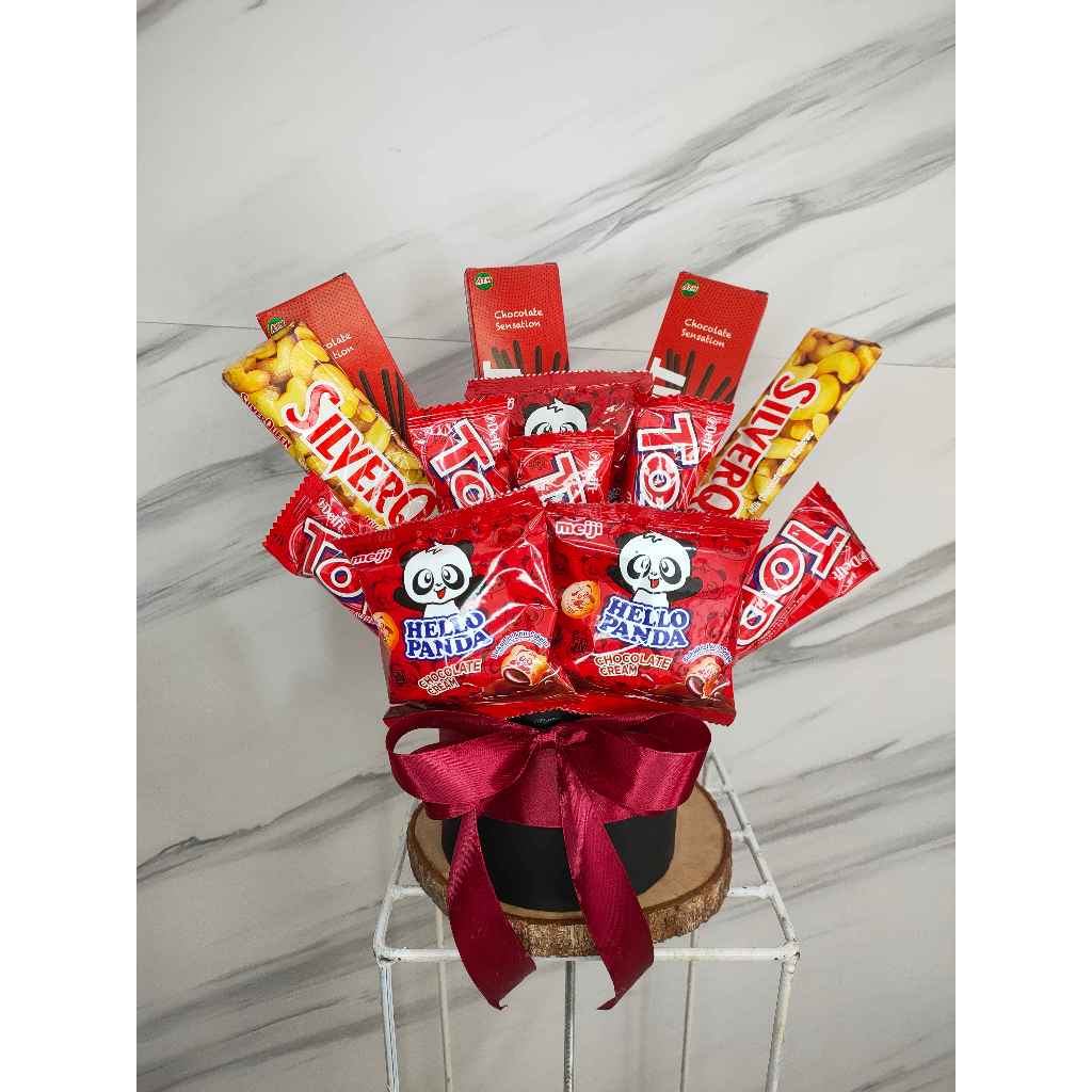 Jual Buket Snack/ Buket Bunga/ Buket Wisuda/ Buket Pot/ Buket Snack Pot ...