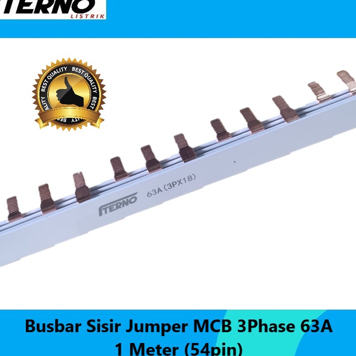 Jual Busbar Sisir Rel Sisir MCB 3 Phase 3P 63A 1M Iterno g Special ...