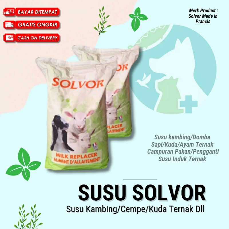 Jual Susu Solvor Premium 1 kg | Bonus dot - Pengganti Susu Induk Anti ...