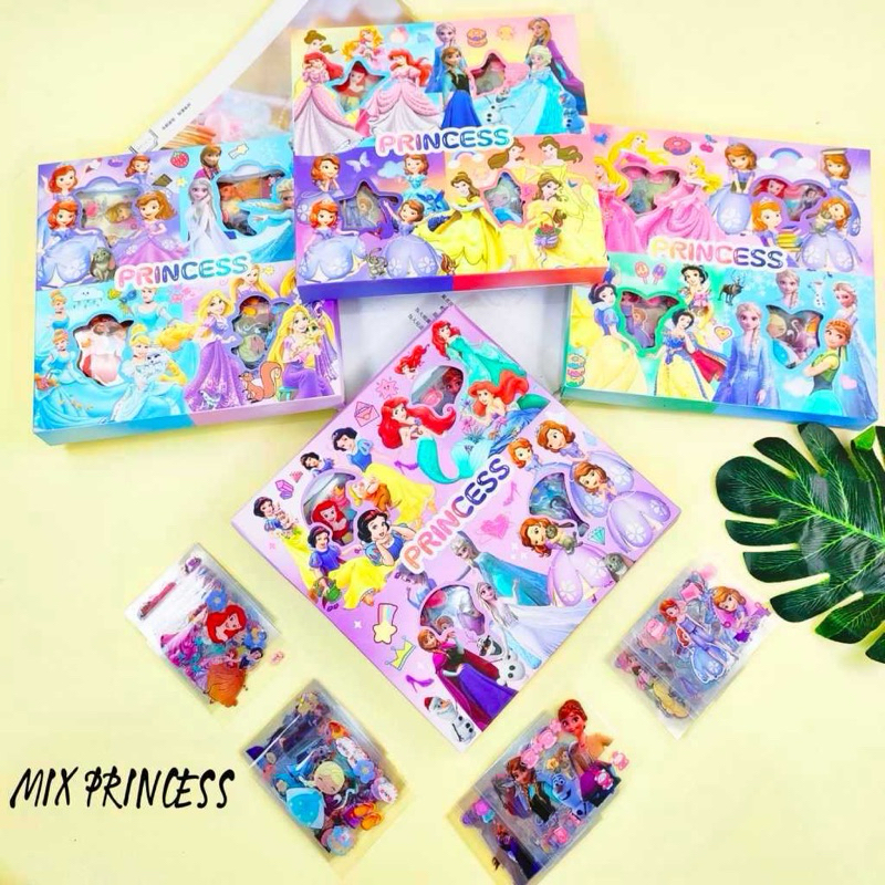 Jual 100 pcs Stiker Princess Putri Elsa Cinderella Frozen Snow White ...