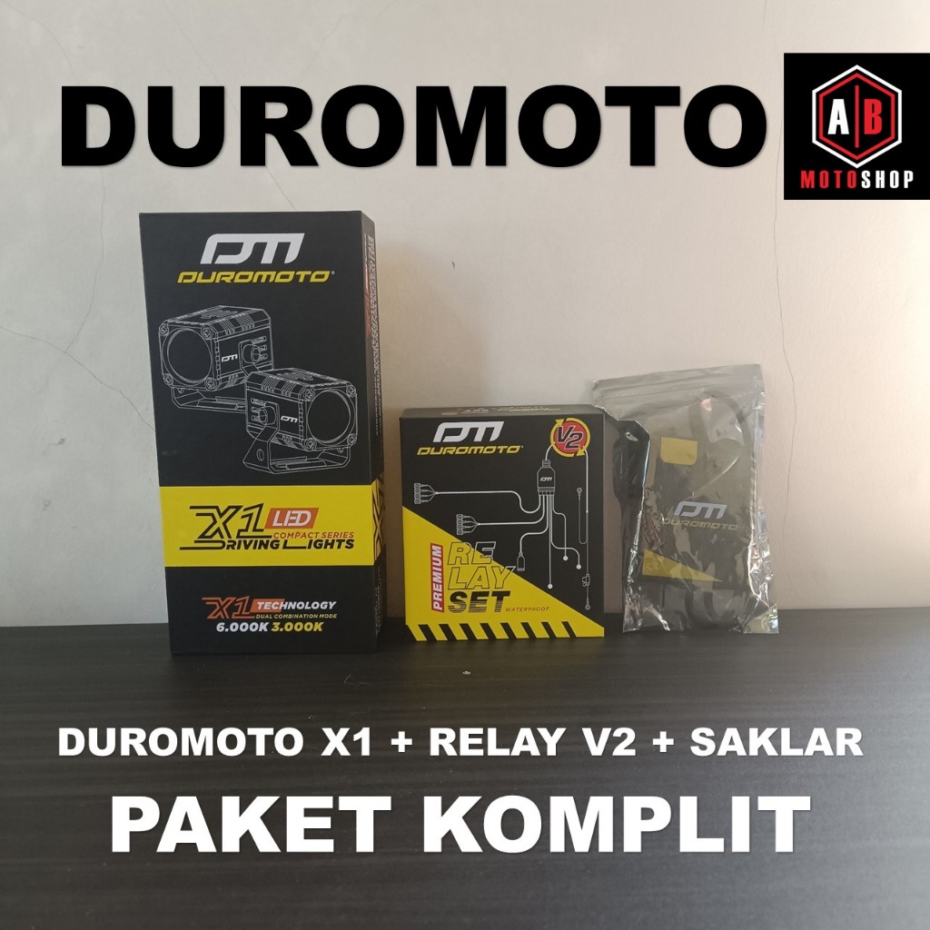 Jual Paket komplit duromoto x1 pro + relay set + saklar duromoto ...