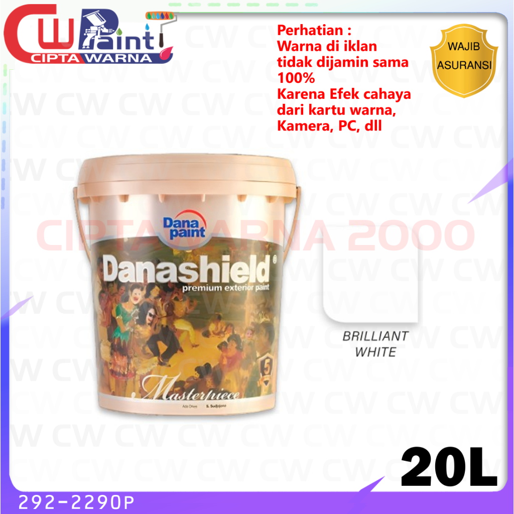 Jual Cat Tembok Exterior Danapaint Danashield Ready Mix 2290 Brilliant ...