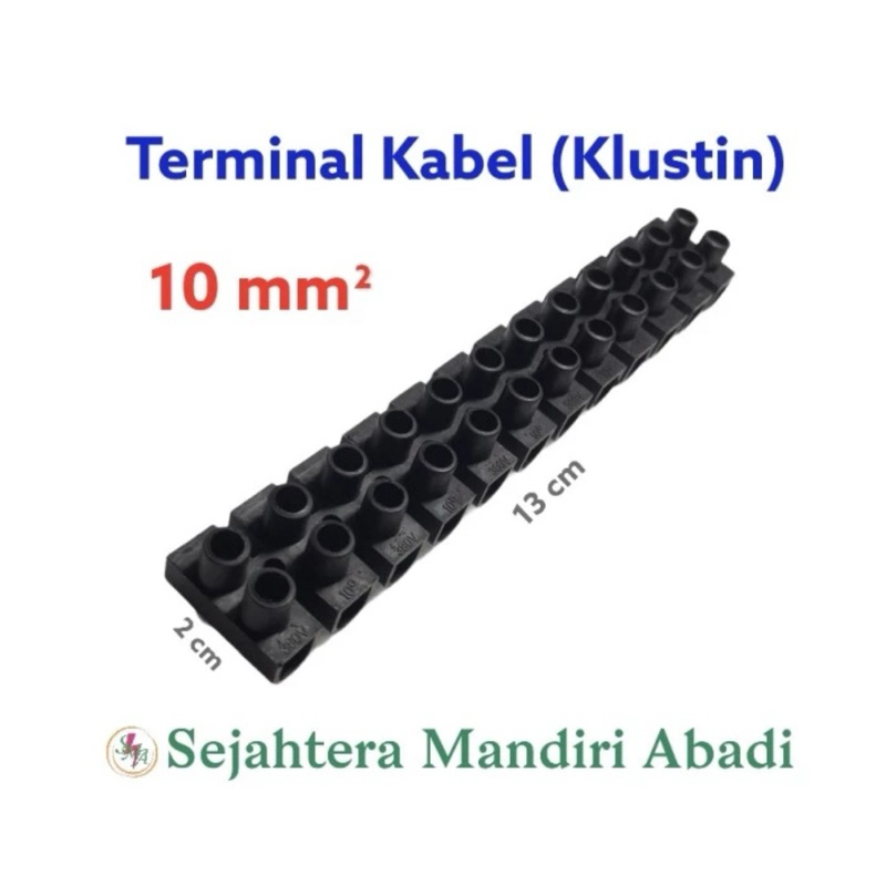 Jual Terminal Klustin 10mm Sambungan Kabel Hitam 12 Pole | Shopee Indonesia