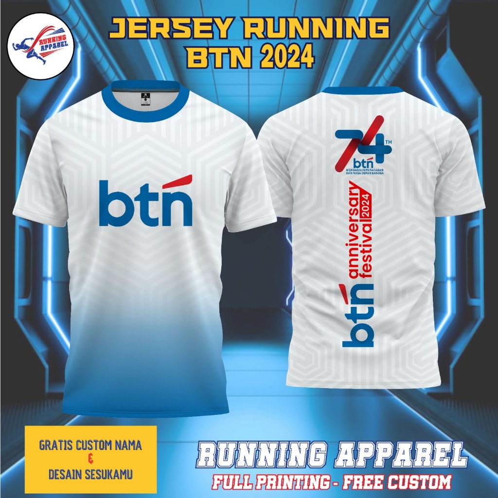Jual Baju Jersey RUNNING BTN ANIVERSARY FESTIVAL 2024 Terbaru , Jersey ...