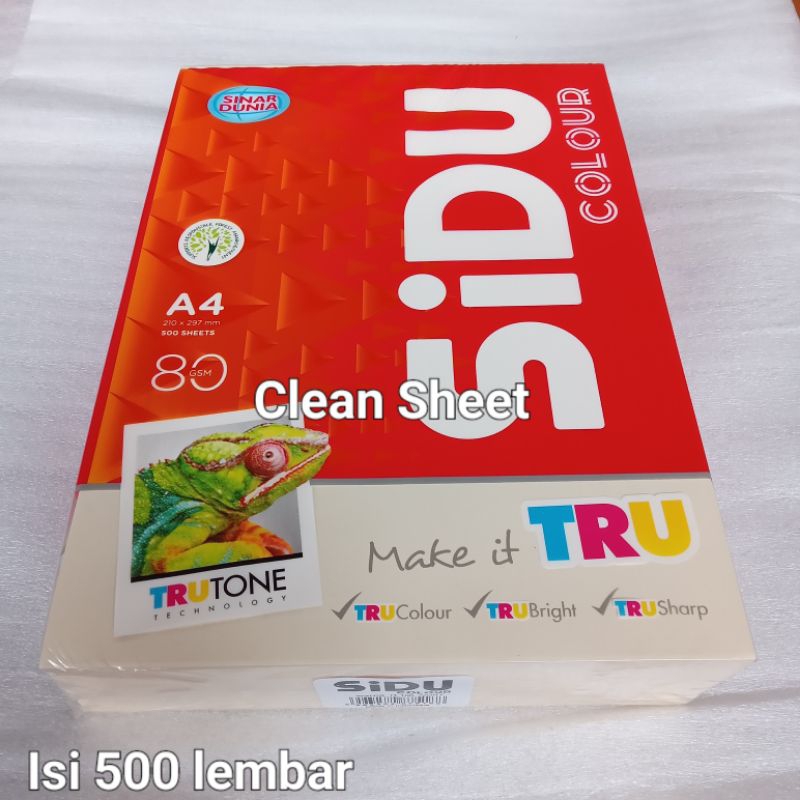 Jual SIDU kertas spectra warna A4 80 gram ivory | Shopee Indonesia