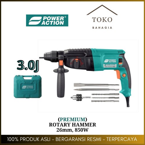 Jual Mesin Bobok Bor Beton + Adaptor(26mm) Rotary Hammer RH850 POWER ...