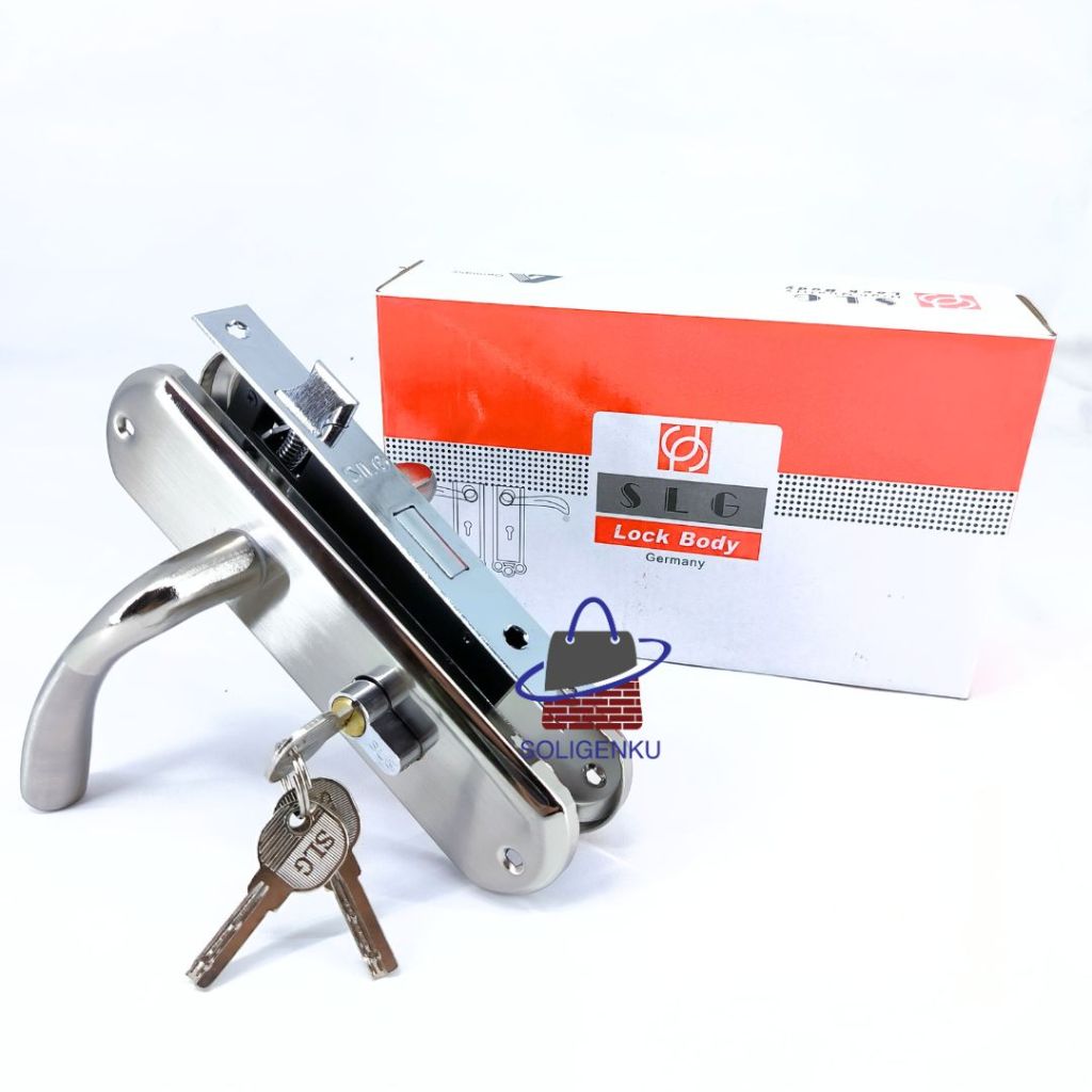 Jual Kunci Pintu Gagang Pintu Rumah Set Soligen M8213 Chrome Handel ...