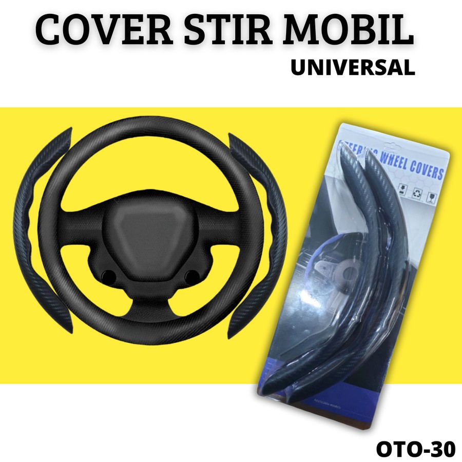 Jual Cover Stir Mobil Sarung Setir Universal Steereng Wheele Carbon ...