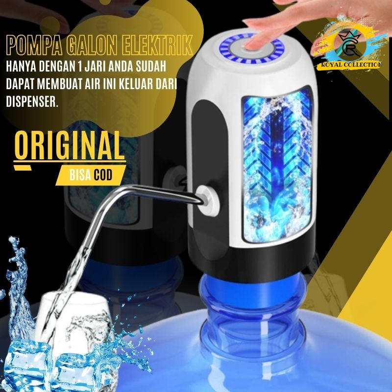 Jual Pompa Galon Elektrik LED Dispenser Air Minum USB Water Pump ...