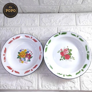 Jual Piring Enamel Burik Blirik Jadul Classic Piring Seng Kaleng ...