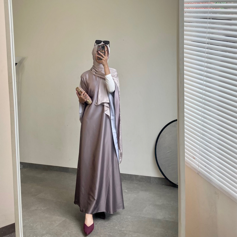 Jual RESTOK 20 Maret Chafia dress/ chafia abaya/chafia gradasi/dress ...