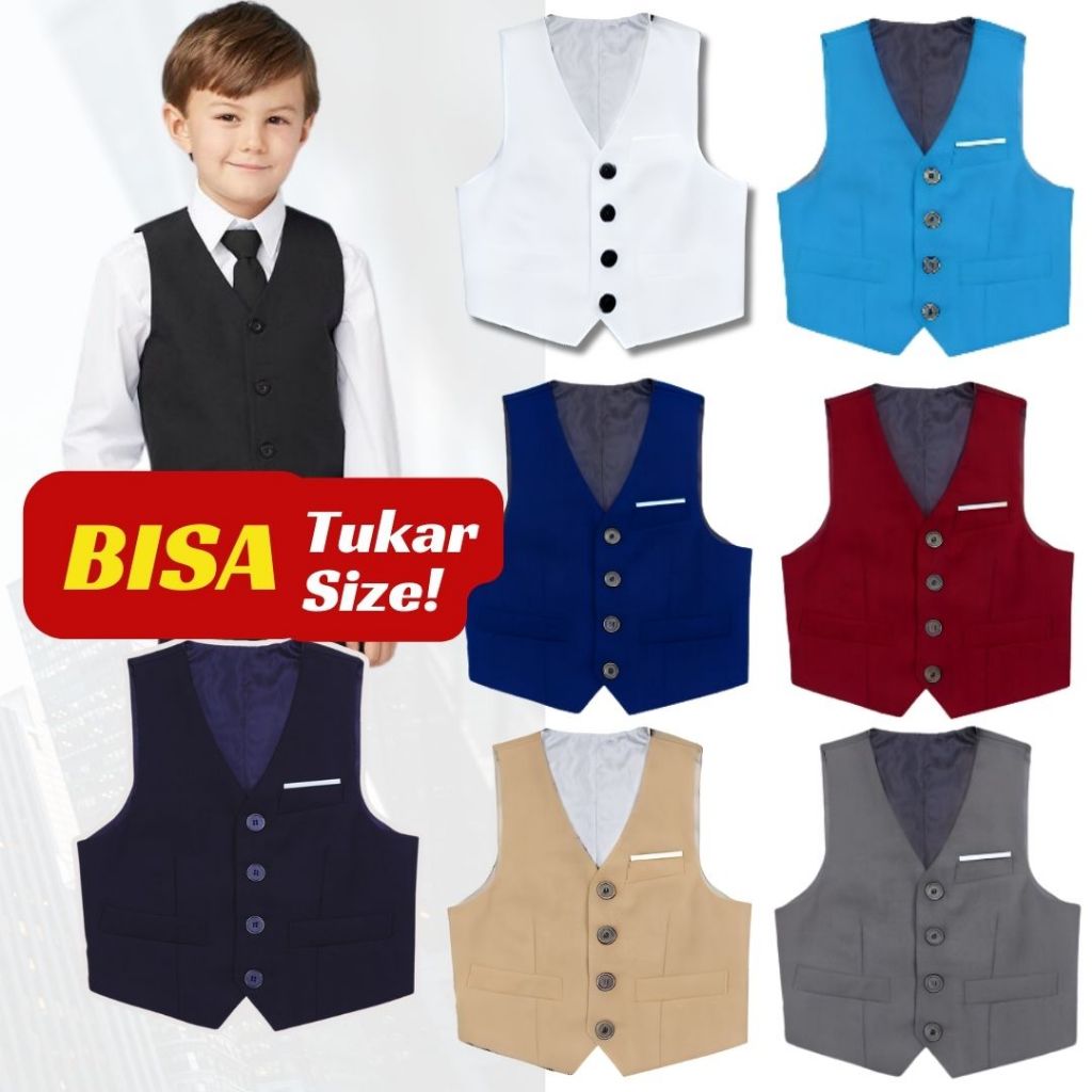 Jual Rompi Vest Anak Premium Wisuda Ulang Tahun Nikah Laki laki Umur 2 ...