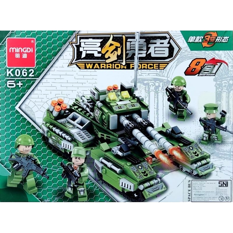 Jual BRICKS BLOCK - K062 - MINGDI - WARRIOR FORCE | Shopee Indonesia
