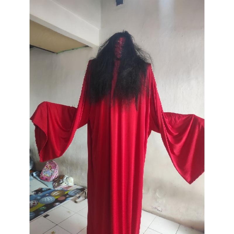 Jual kostum hantu kuntilanak badan tinggi (MERAH/PUTIH) | Shopee Indonesia