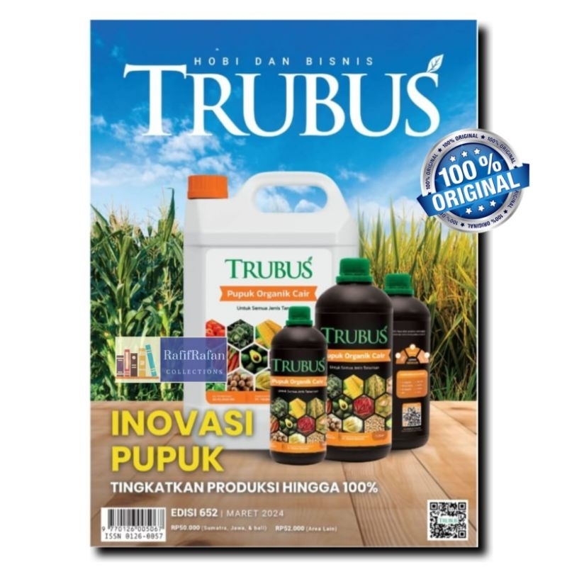 Jual MAJALAH TRUBUS EDISI 652 MARET 2024 (INOVASI PUPUK : Tingkatkan ...