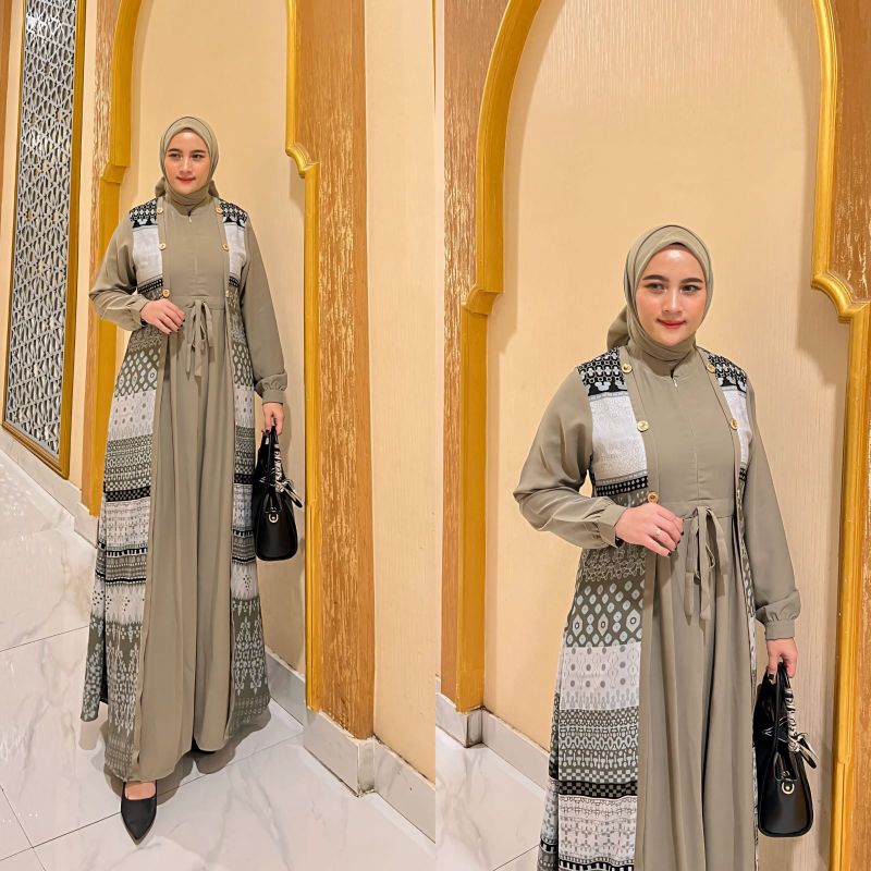 Jual COD/Talita dress by Zhafira/gamis terbaru/gamis Outer/gamis pesta ...