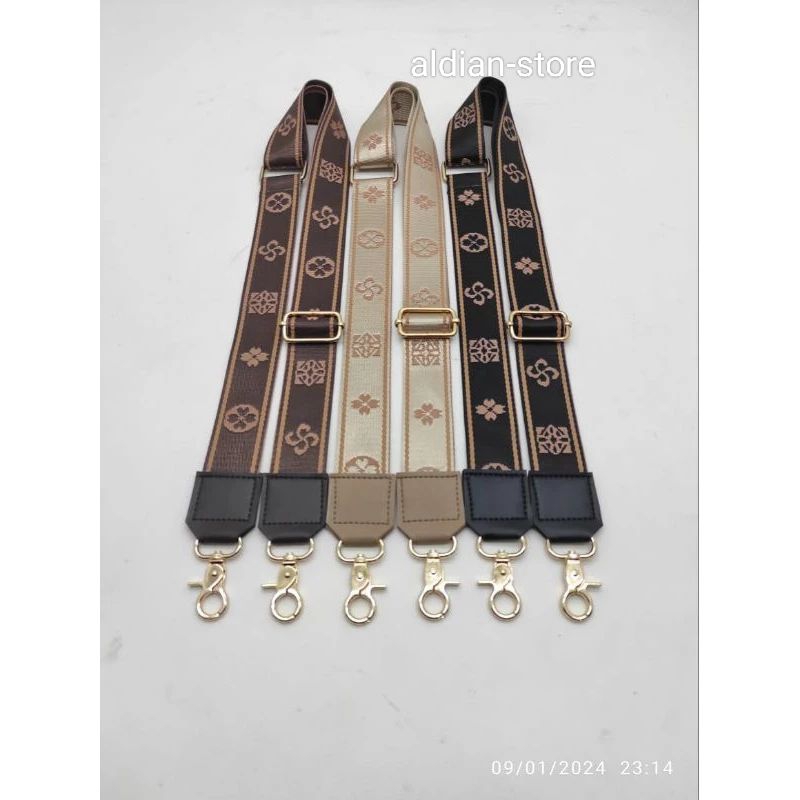 Jual tali tas selempang nilon import tebal bisa diatur panjang pendek ...