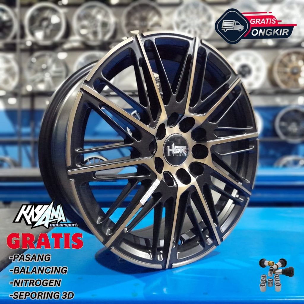 Jual Velg Mobil R15 HSR Balige Lebar 65 Cocok Buat Luxio, Baleno, Apv ...