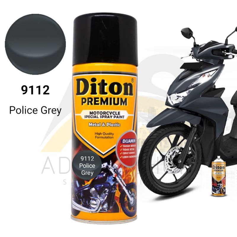 Jual Diton Premium 9112 Police Grey Pilok Pilox Spray Paint | Shopee ...