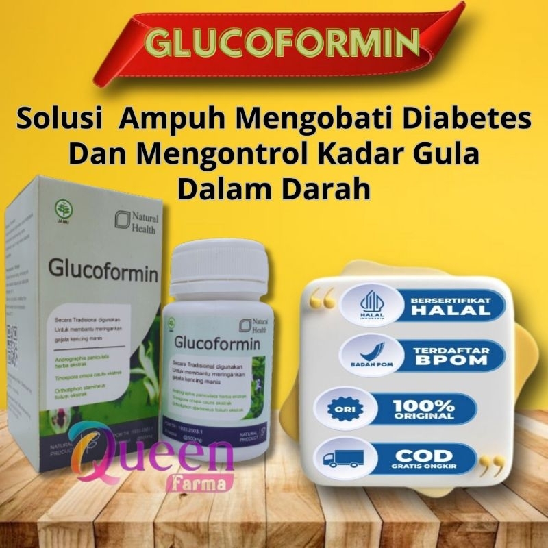Jual Glucoformin Asli Original Obat Herbal Diabetes Kencing Manis Kadar ...