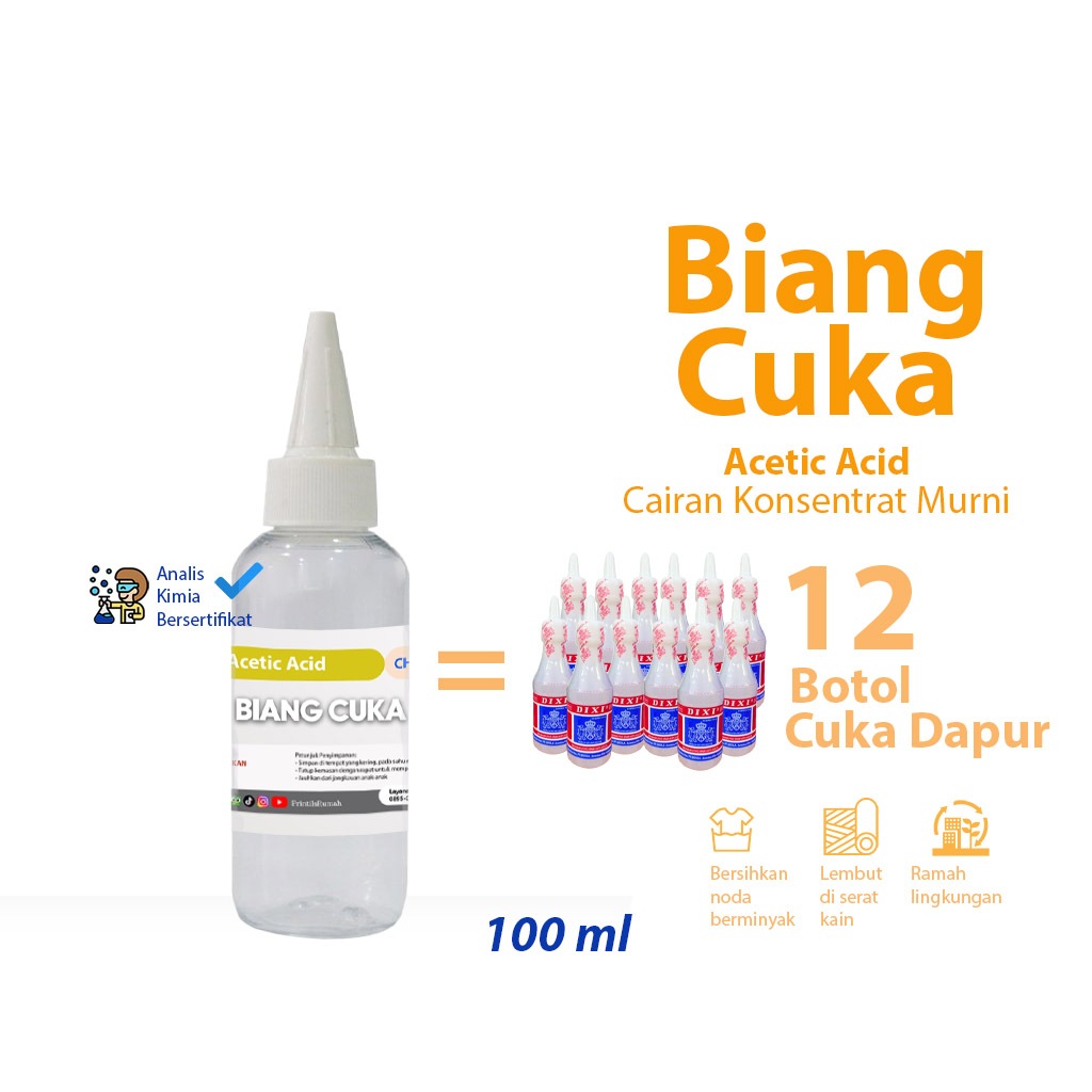 Jual Biang Cuka (Acetic Acid) untuk Larutan Pembersih Minyak - Asam ...