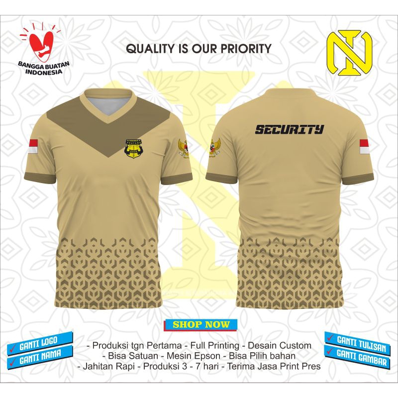 Jual JERSEY SECURITY CUSTOM FULL PRINTING | Shopee Indonesia