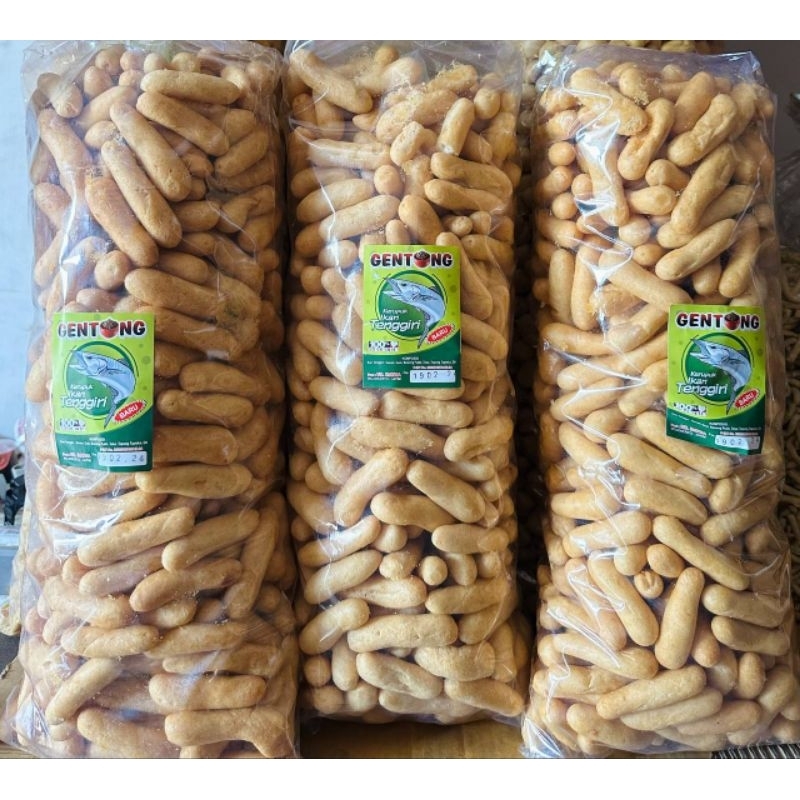 Jual Kerupuk Amplang 1kg/Kerupuk Ikan Tengiri 1000 gram/Kerupuk Ikan ...