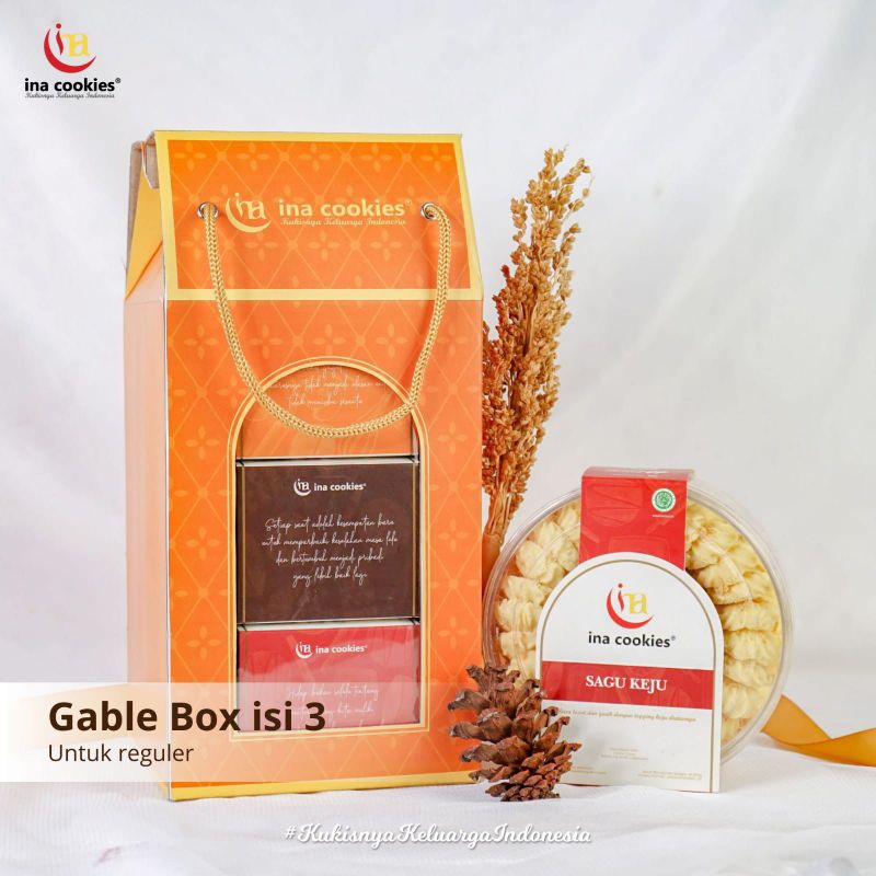 Jual Ina Cookies Gable Box Reguler Isi 3 (BOX ONLY) | Shopee Indonesia