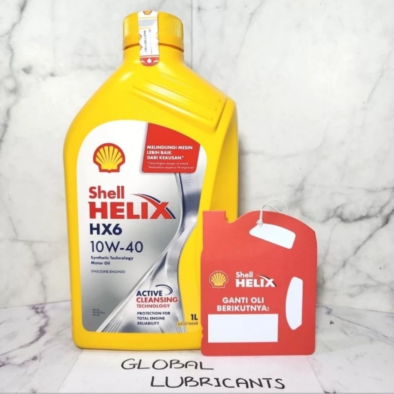 Jual ALL NEW! API SP! Shell Helix HX6 10W-40 1 Liter (Oli Mesin ...
