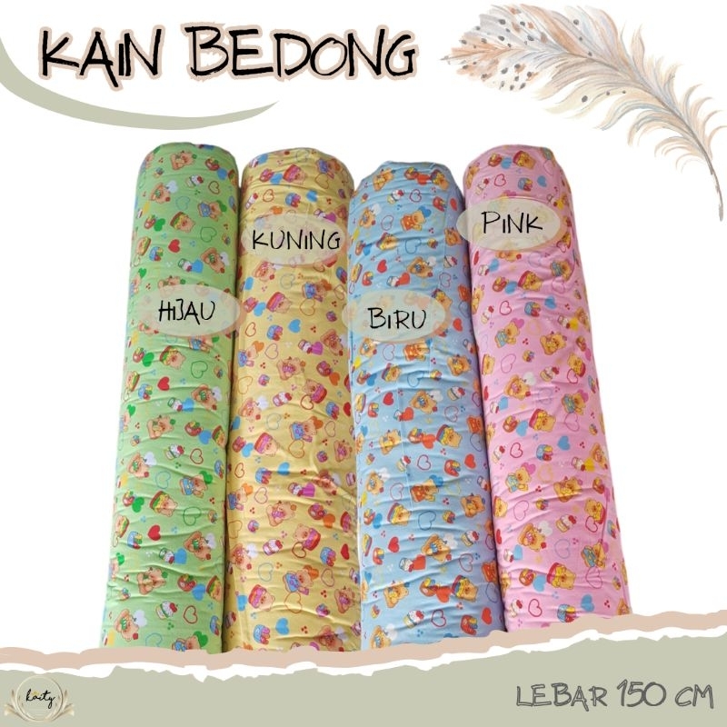 Jual Kain Bedong Flanel baby wrap motif animal lebar kain 150 cm ...