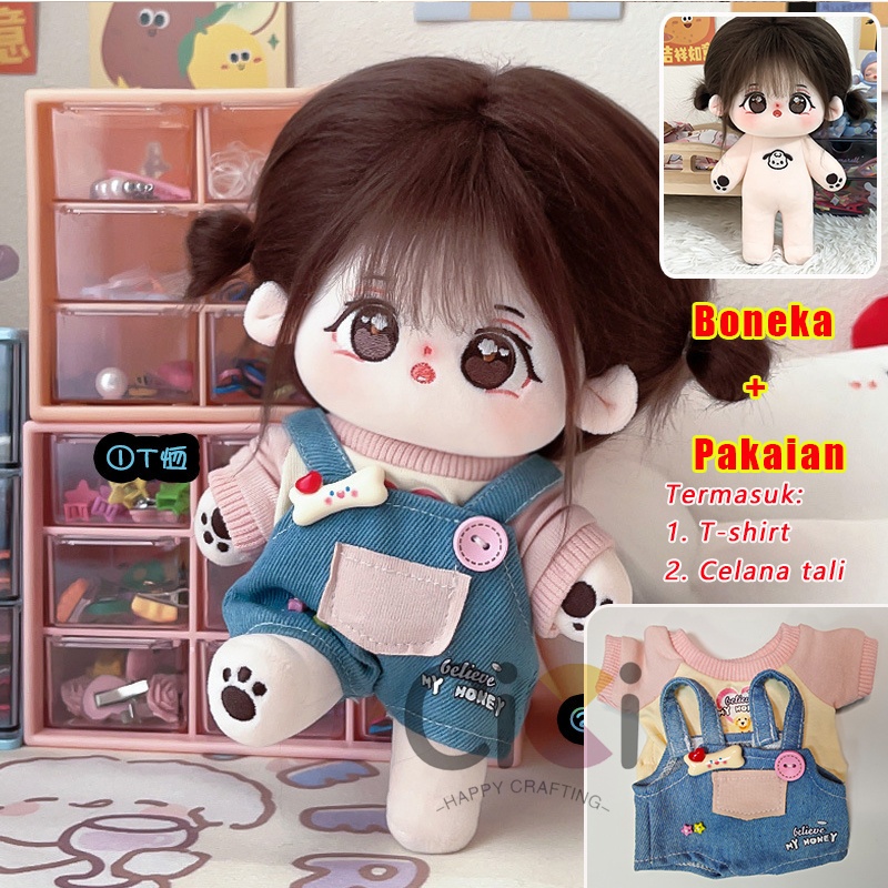 Jual [boneka + pakaian] 20CM Cotton Doll Sweet Cotton Doll Plush Doll ...