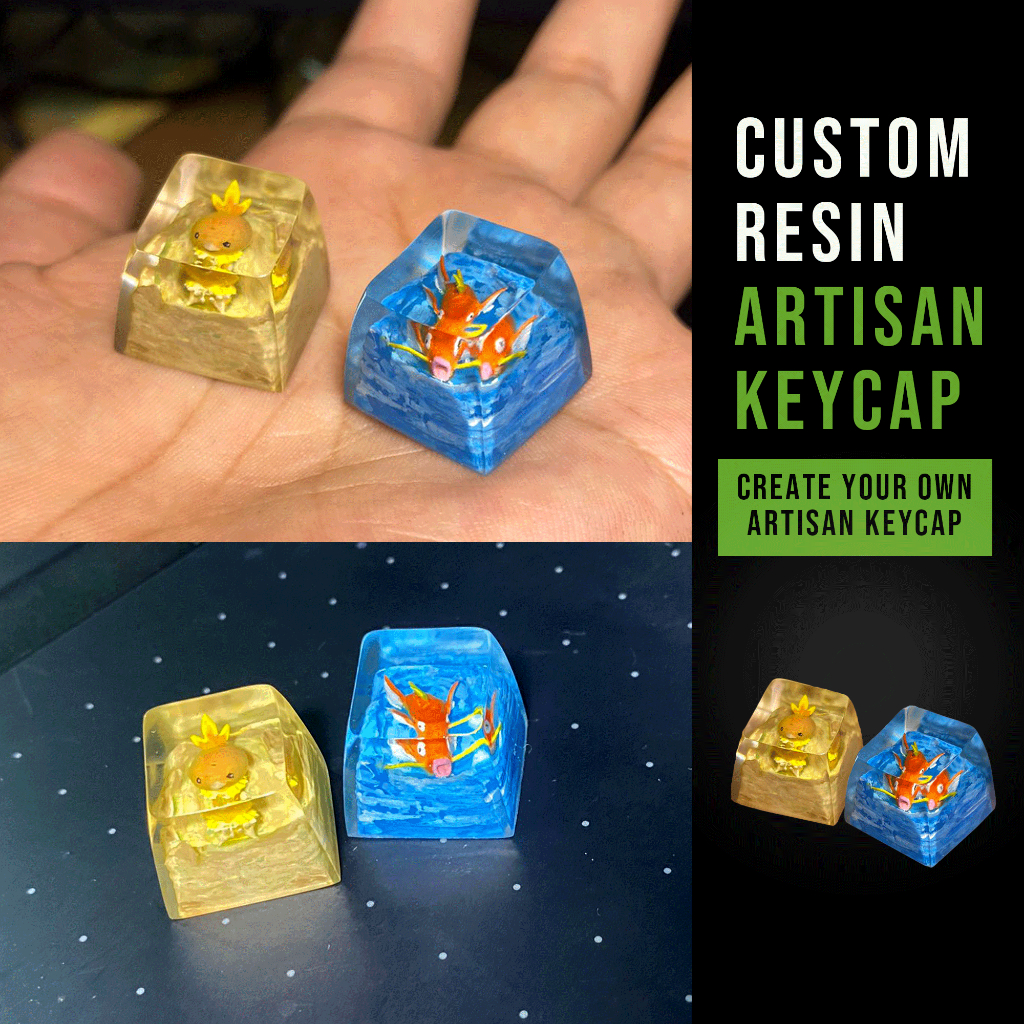 Jual Custom Resin Artisan Keycap For Cherry Mx Mechanical Keyboard ...