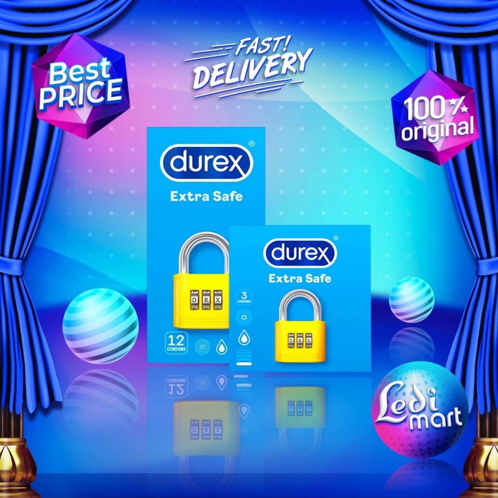 Jual Kondom Durex Extra Safe Isi 3s & 12s - Kondom Tebal - LM | Shopee Indonesia