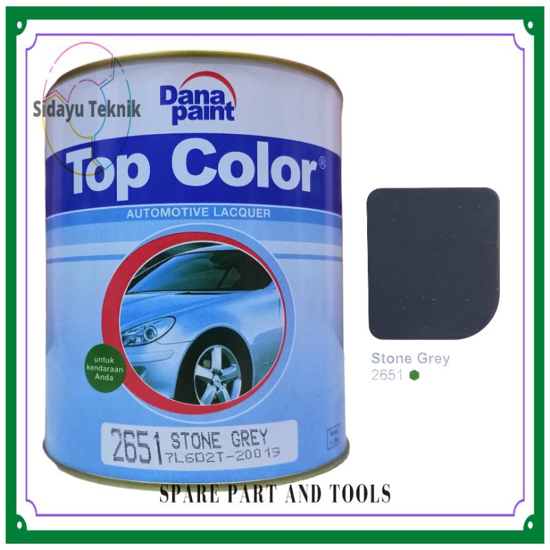 Jual Cat NC Duco Dana Paint Top Color Stone Grey 2651 1 Liter | Shopee ...
