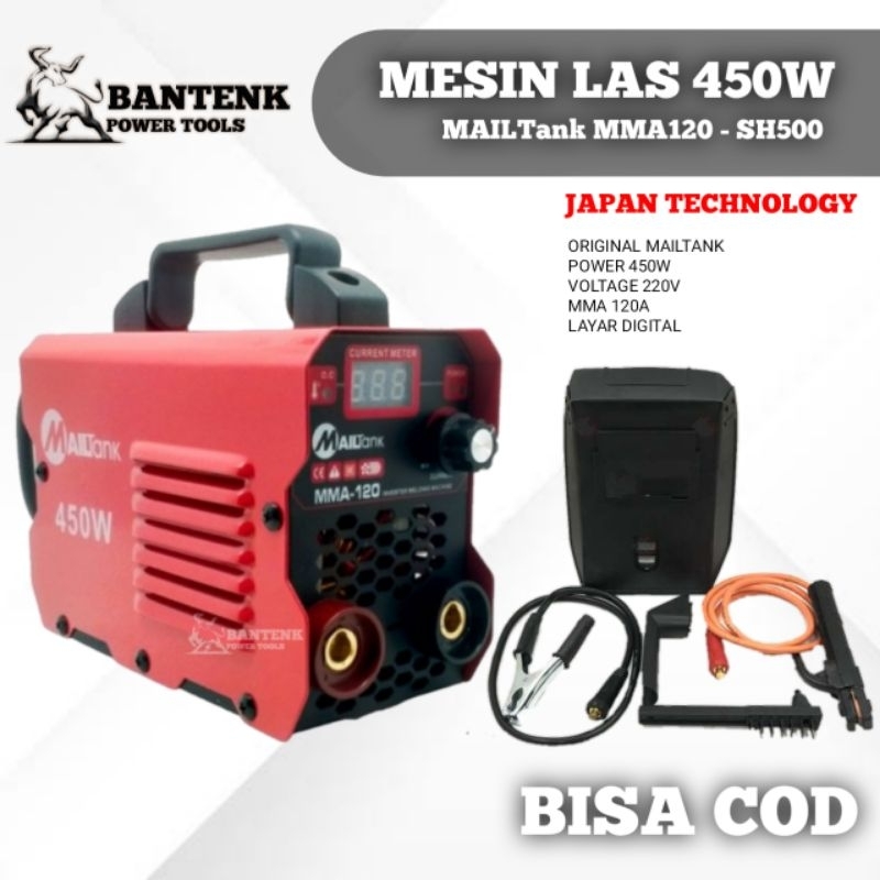 Jual TRAVO LAS DIGITAL MESIN LAS 450WATT MMA120 MAILTANK SH500 MESIN ...
