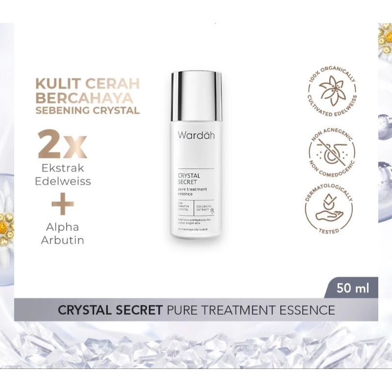 Jual Wardah Crystal secret pure treatment essence 50 ml | Shopee Indonesia