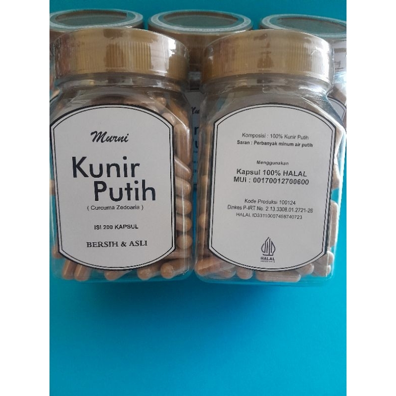 Jual Kunir putih kapsul zedoaria MURNI | Shopee Indonesia