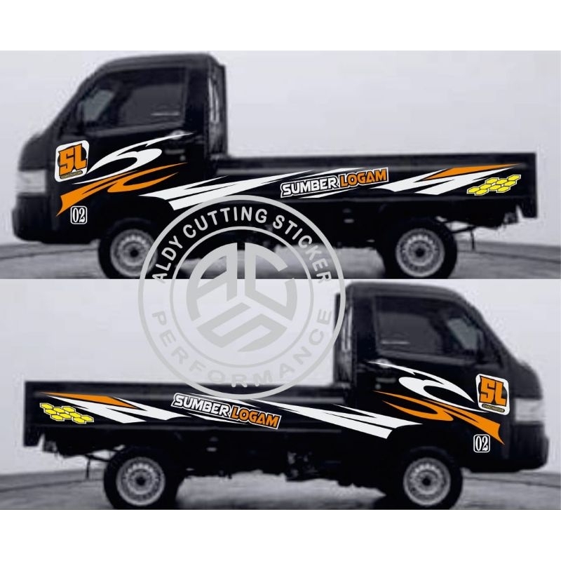 Jual STICKER STICKER CUTTING MOBIL PICK UP CARRY NEW BISA REQUEST NAMA ...