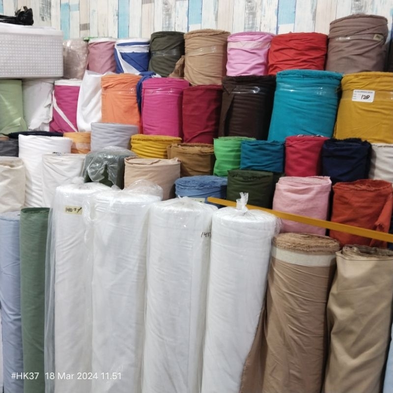 Jual HARGA/0,5 M | BAHAN LINEN RAMI PREMIUM / KAIN LINEN RAMI POLOS ...